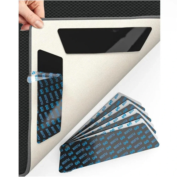 Other | 8 Pack Non Slip Rug Grippers For Wood Tile Floors Black | Poshmark